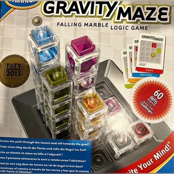 gravity maze | Toys | Thinkfun Gravity Maze Stem Brain Challenge ...